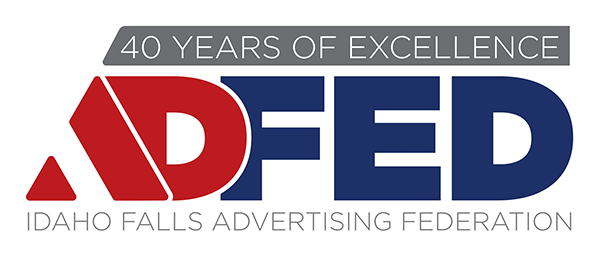 New Logo Celebrating 40 Years of AdFed in Idaho Falls | idaho falls ad fed